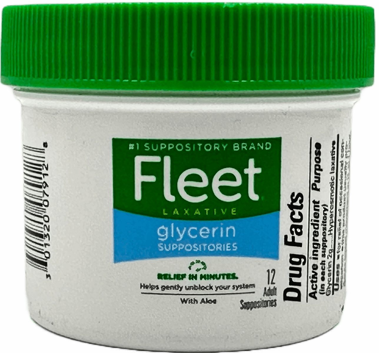 Fleet Laxative Glycerin Suppositories - 12 Adult Suppositories