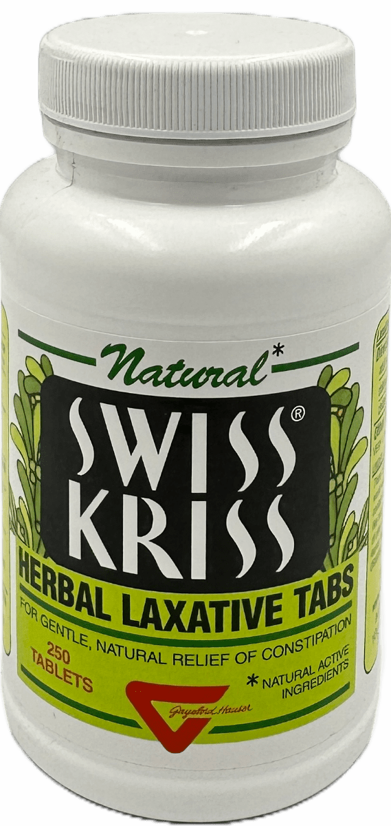 Natural - Swiss Kriss - Herbal Laxative Tabs - 250 Tablets