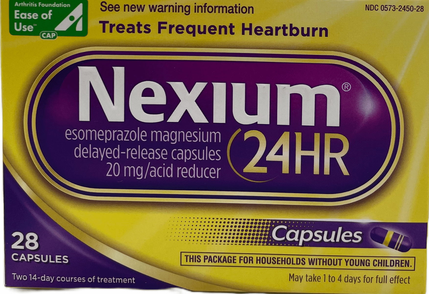 Nexium 24HR Delayed Release Heartburn Capsules - 28 Capsules
